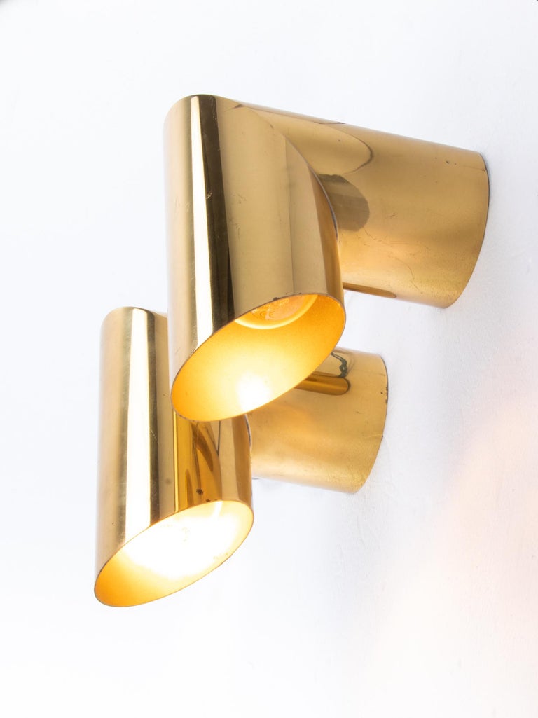 Pair of Nanda Vigo Brass Spotlights for Arredoluce, Italy, 1960s For ...