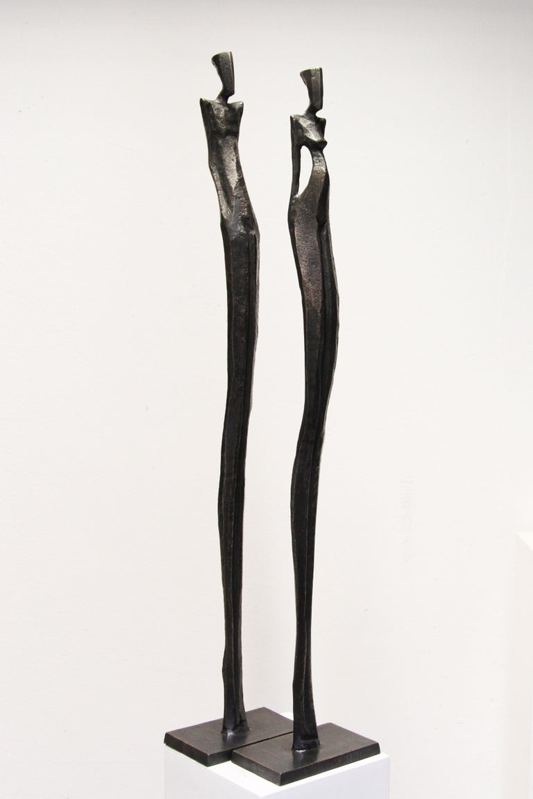 Nando Kallweit - Couple II by Nando Kallweit. Elegant bronze figurative ...