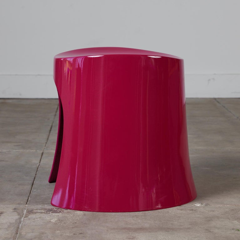 Nanna Ditzel Fiberglass Ottoman for Oddense Maskinsnedkeri at 1stDibs