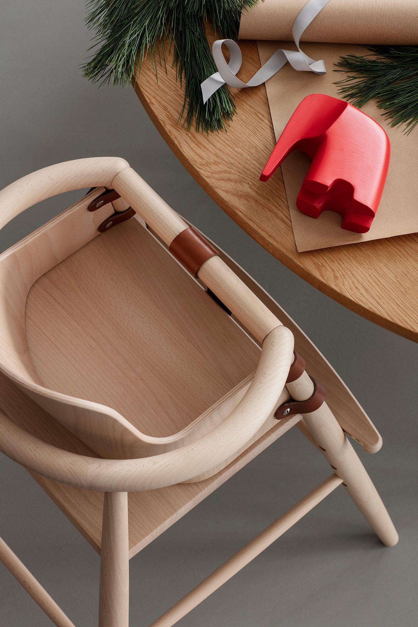 Nanna Ditzel High Chair with Nameplate by Carl Hansen, Denmark at ...