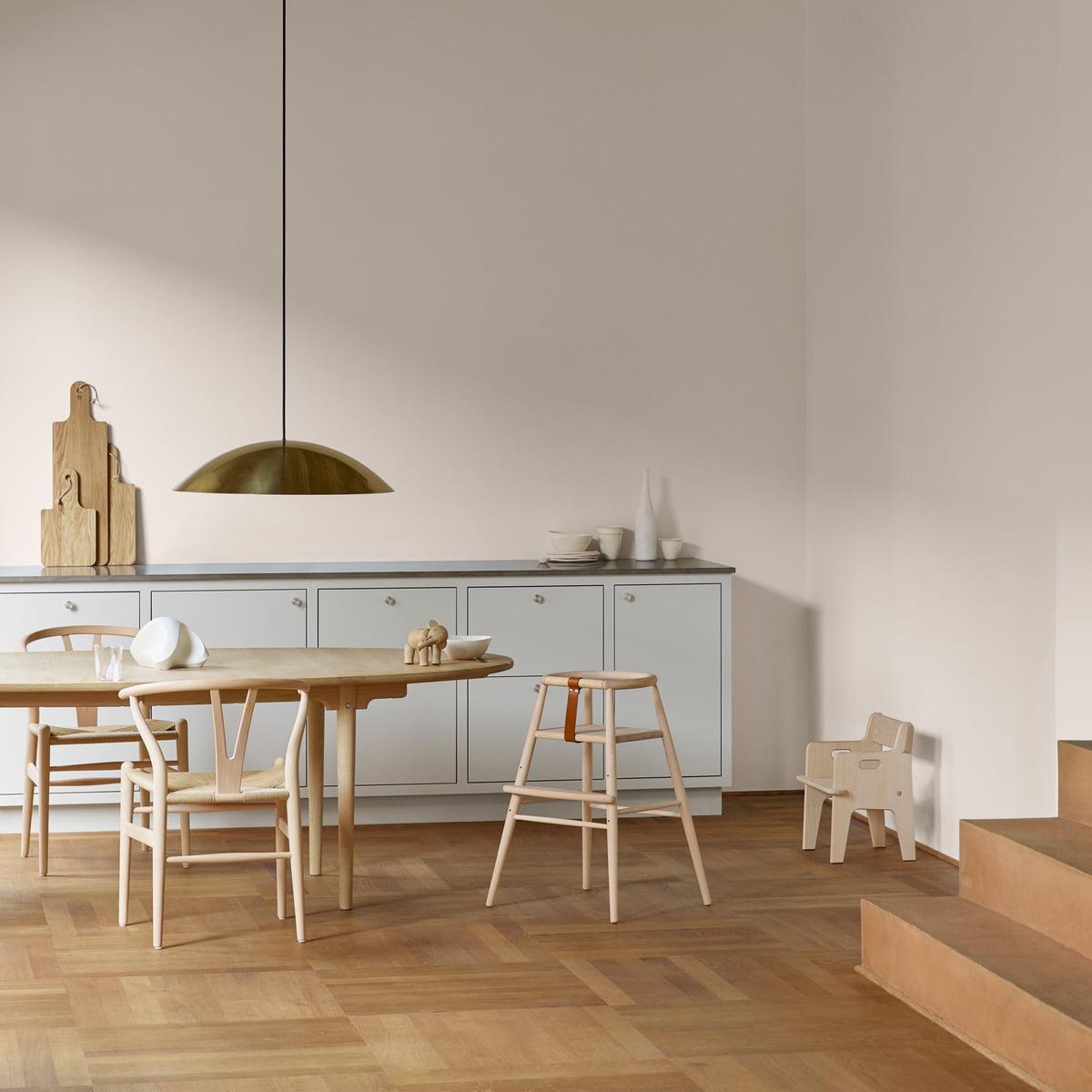 Nanna Ditzel High Chair with Nameplate by Carl Hansen, Denmark at ...