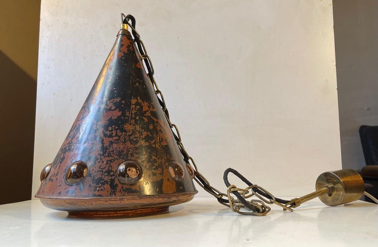 Nanny Still-Mckinney Conical Brutalist Ceiling Pendant Lamp, 1960s For ...