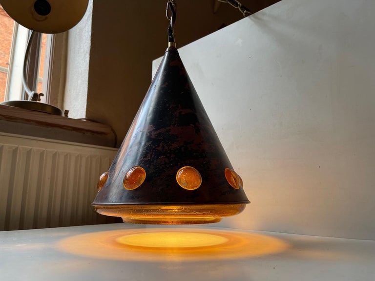 Nanny Still-Mckinney Conical Brutalist Ceiling Pendant Lamp, 1960s For ...