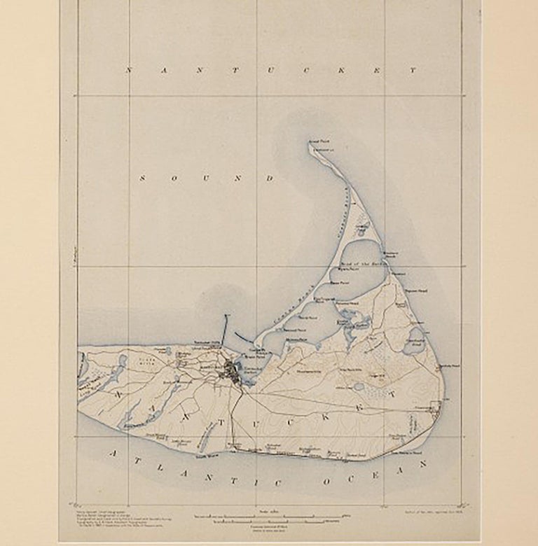 Nantucket Chart Map at 1stDibs
