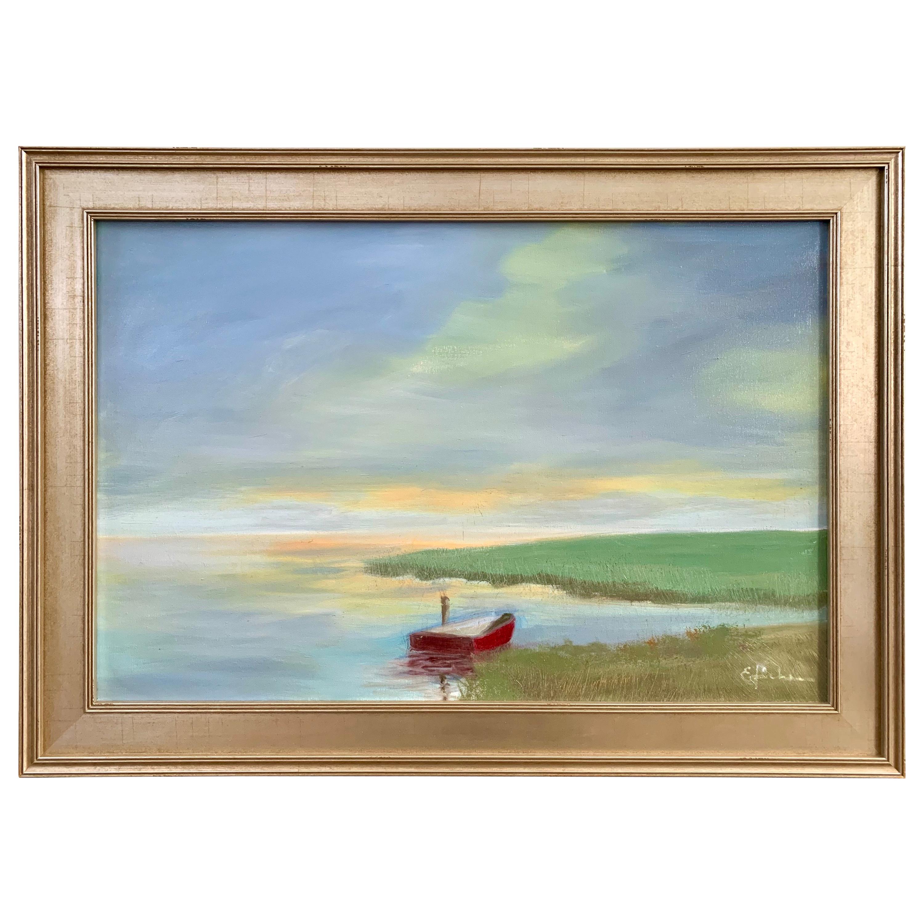 Nantucket Original Painting “Inlet at Dawn” by Ed Hicks at 1stDibs