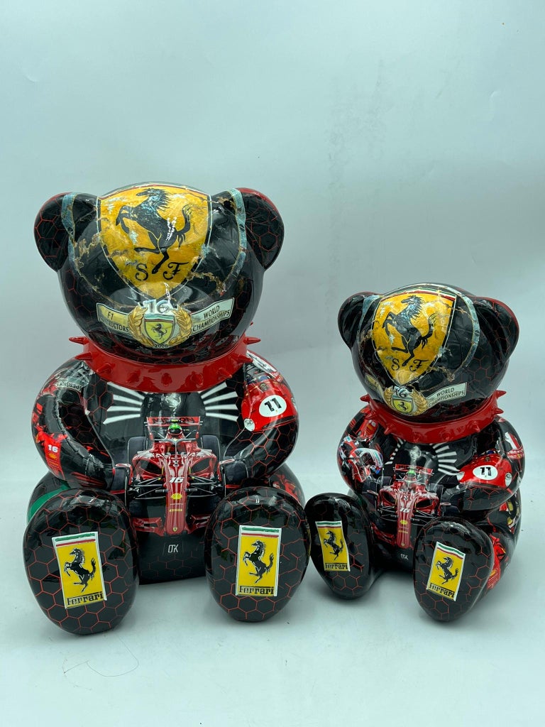 Naor - NAOR - 30cm Teddy Ferrari Tribute For Sale at 1stDibs