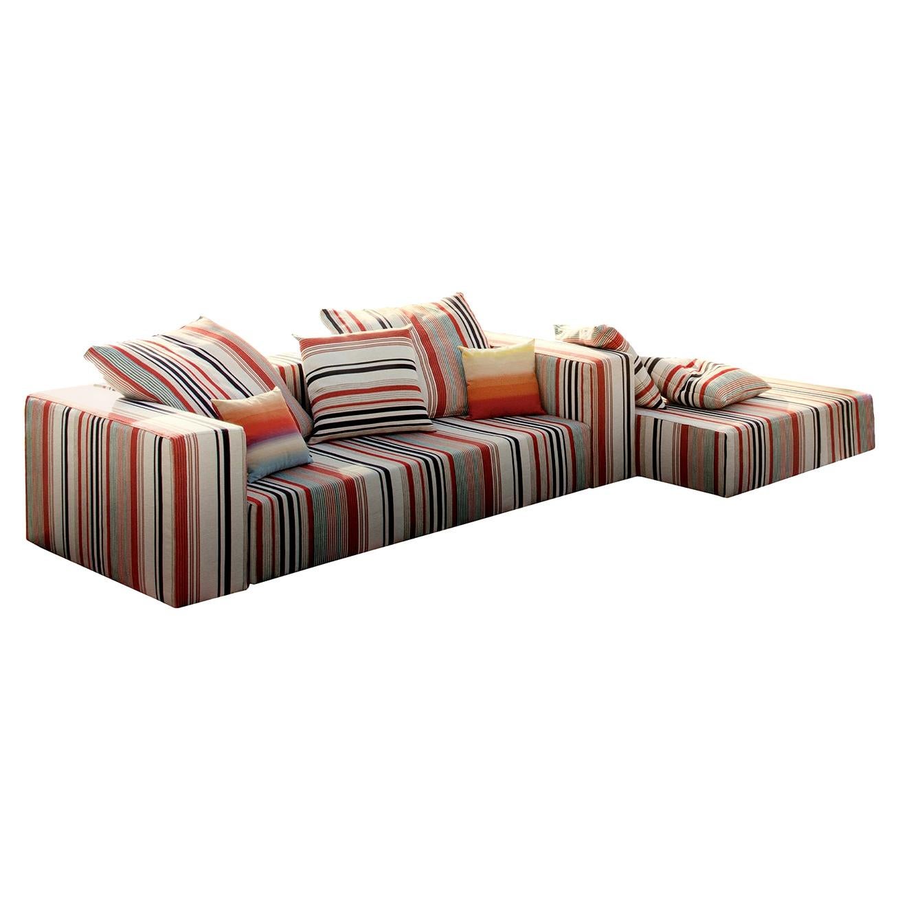 Gray Modular Sofa For Sale at 1stDibs
