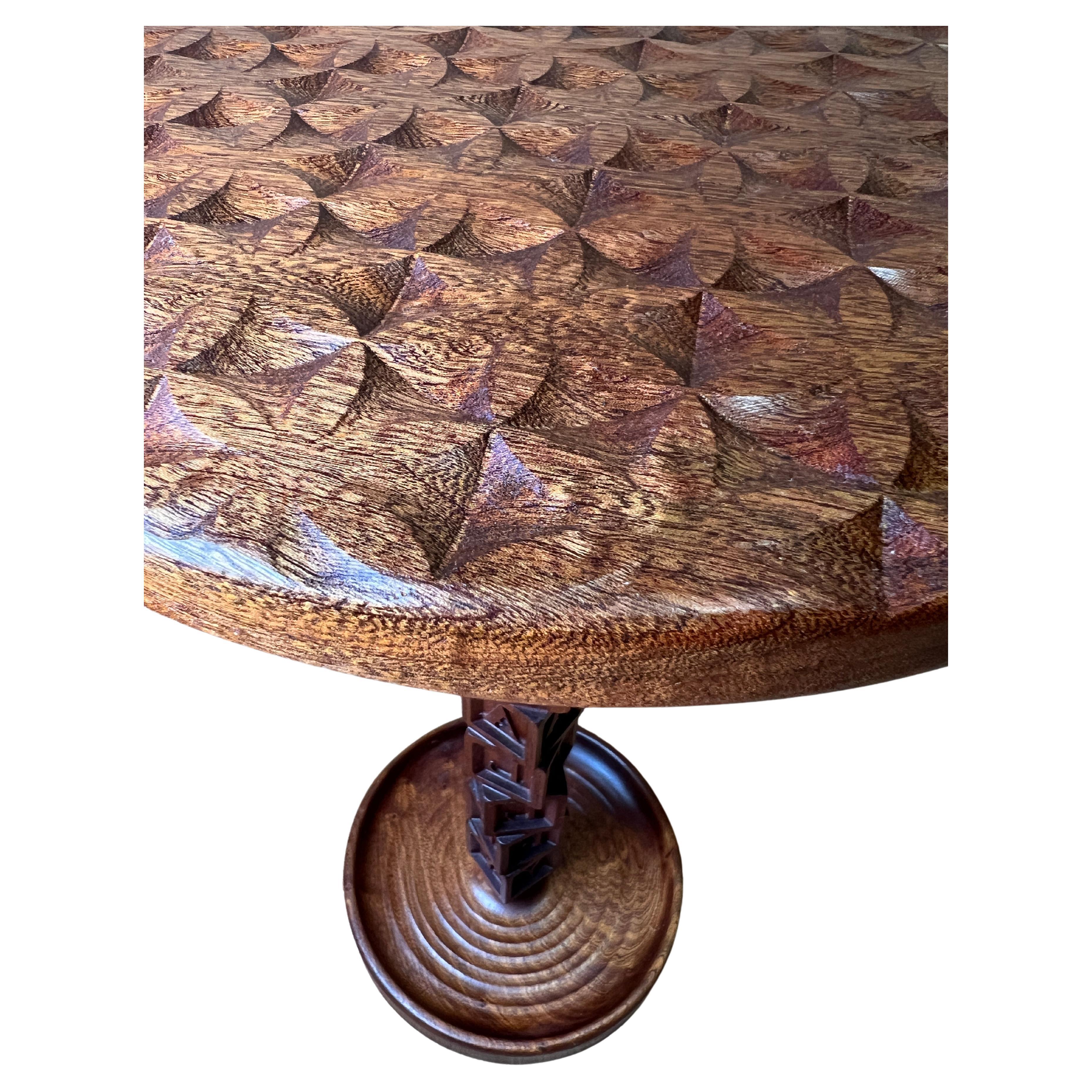 Napa Valley Inspired solid Sapele wood side table in stock For Sale at ...
