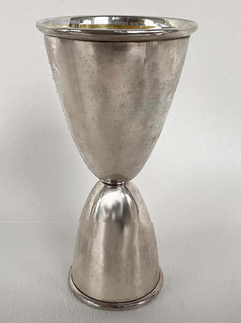 Napier Sterling Silver "Horse and Pony" Double Jigger For Sale at 1stDibs