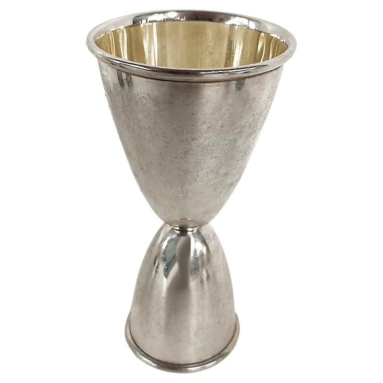 Napier Sterling Silver "Horse and Pony" Double Jigger For Sale at 1stDibs