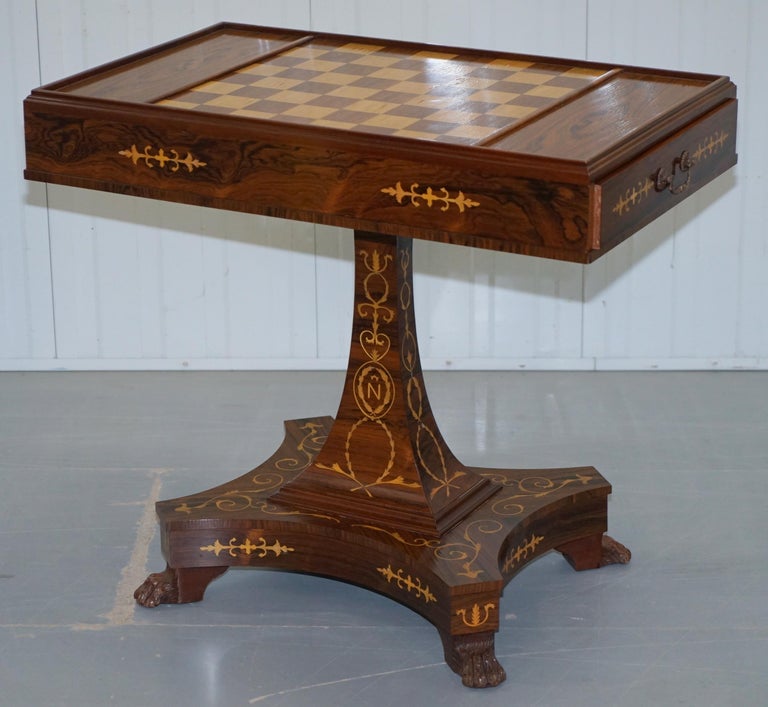 Napoleon Empire Chess Games Table Redwood Carlo Beccalli Palace ...
