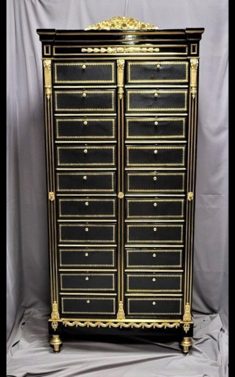 Napoleon III Boule 20 Cardboards Cabinet, France, 19th Century For Sale ...