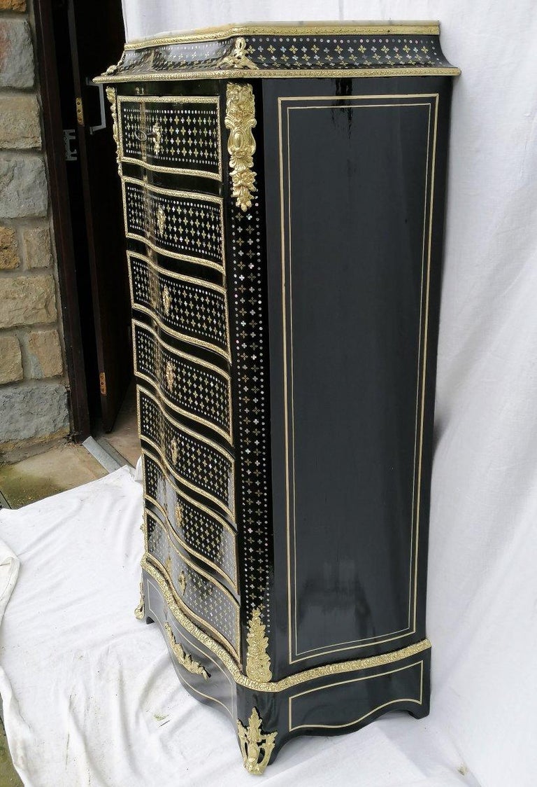 Napoleon III Boule Marquetry Cabinet Secretary, France, 1875 at 1stDibs ...