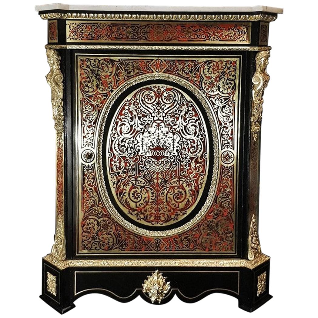 Napoleon III Boulle Marquetry Cabinet, France 1850 at 1stDibs