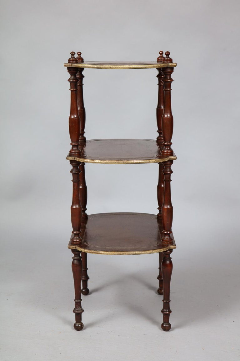 Napoleon III Brass Inlaid Mahogany Stand For Sale at 1stDibs