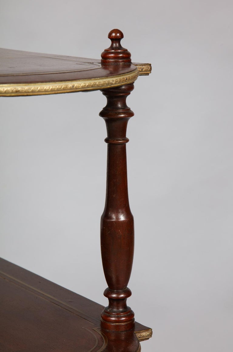 Napoleon III Brass Inlaid Mahogany Stand For Sale at 1stDibs