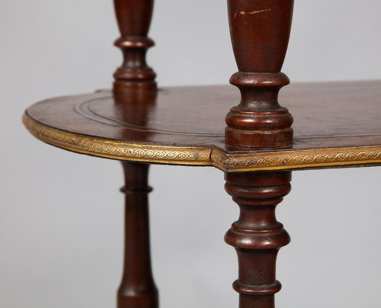 Napoleon III Brass Inlaid Mahogany Stand For Sale at 1stDibs