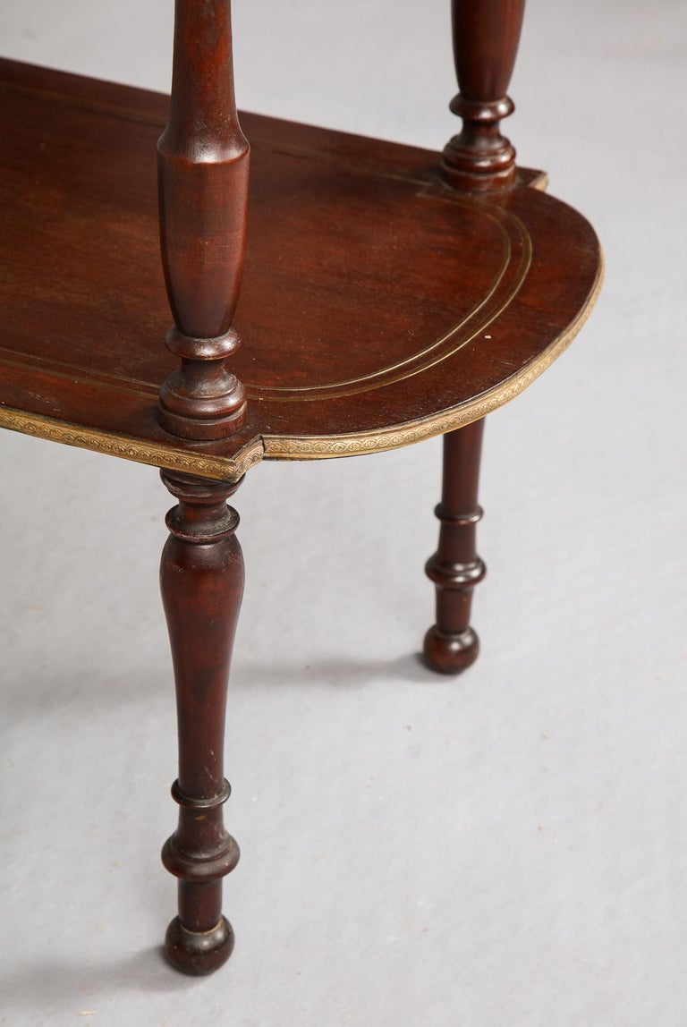 Napoleon III Brass Inlaid Mahogany Stand For Sale at 1stDibs