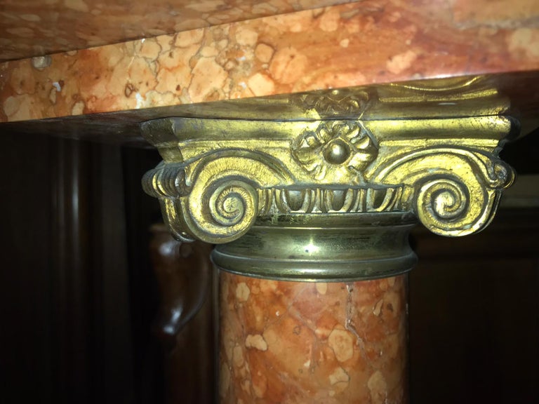 Napoleon III French Red Marble Vase, Set of 2 For Sale at 1stDibs