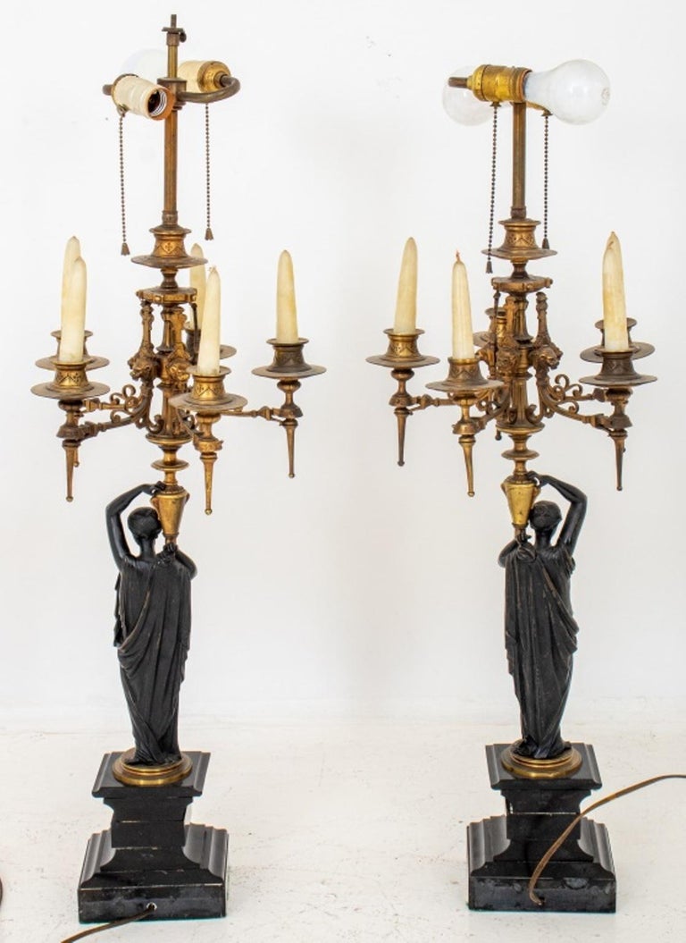 Napoleon III Gilt and Patinated Bronze Candelabra at 1stDibs