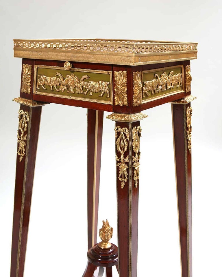 Napoleon III Ormolu Mounted Kettle Stand End Table For Sale at 1stDibs