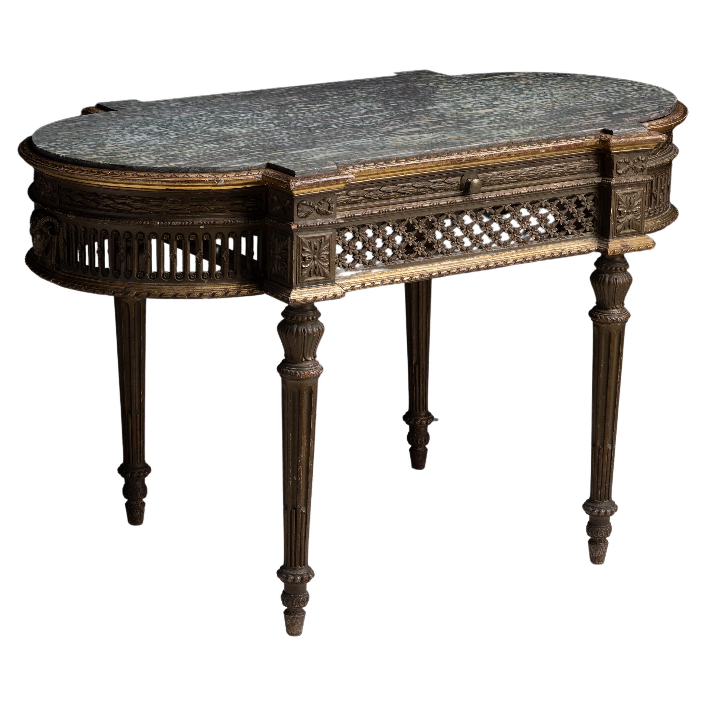 Ornate Marble Top Table, France circa 1860 For Sale at 1stDibs