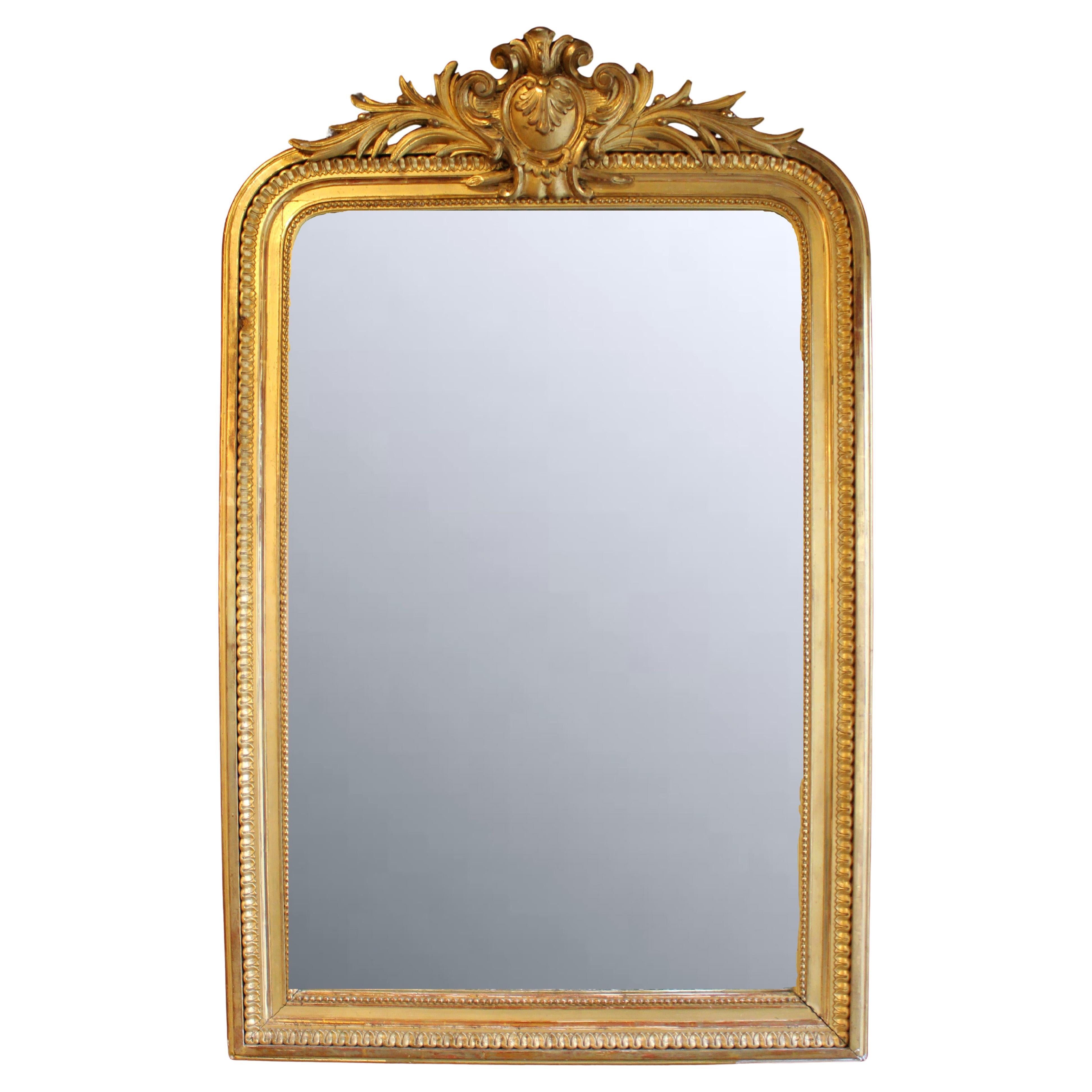 Mirror, Napoleon III-era Mirror, 19th Century, Mercury Mirror. For Sale ...