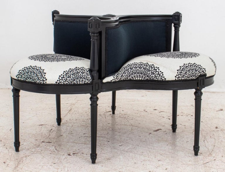 Napoleon III Style Ebonized "Indiscret" Armchair For Sale at 1stDibs
