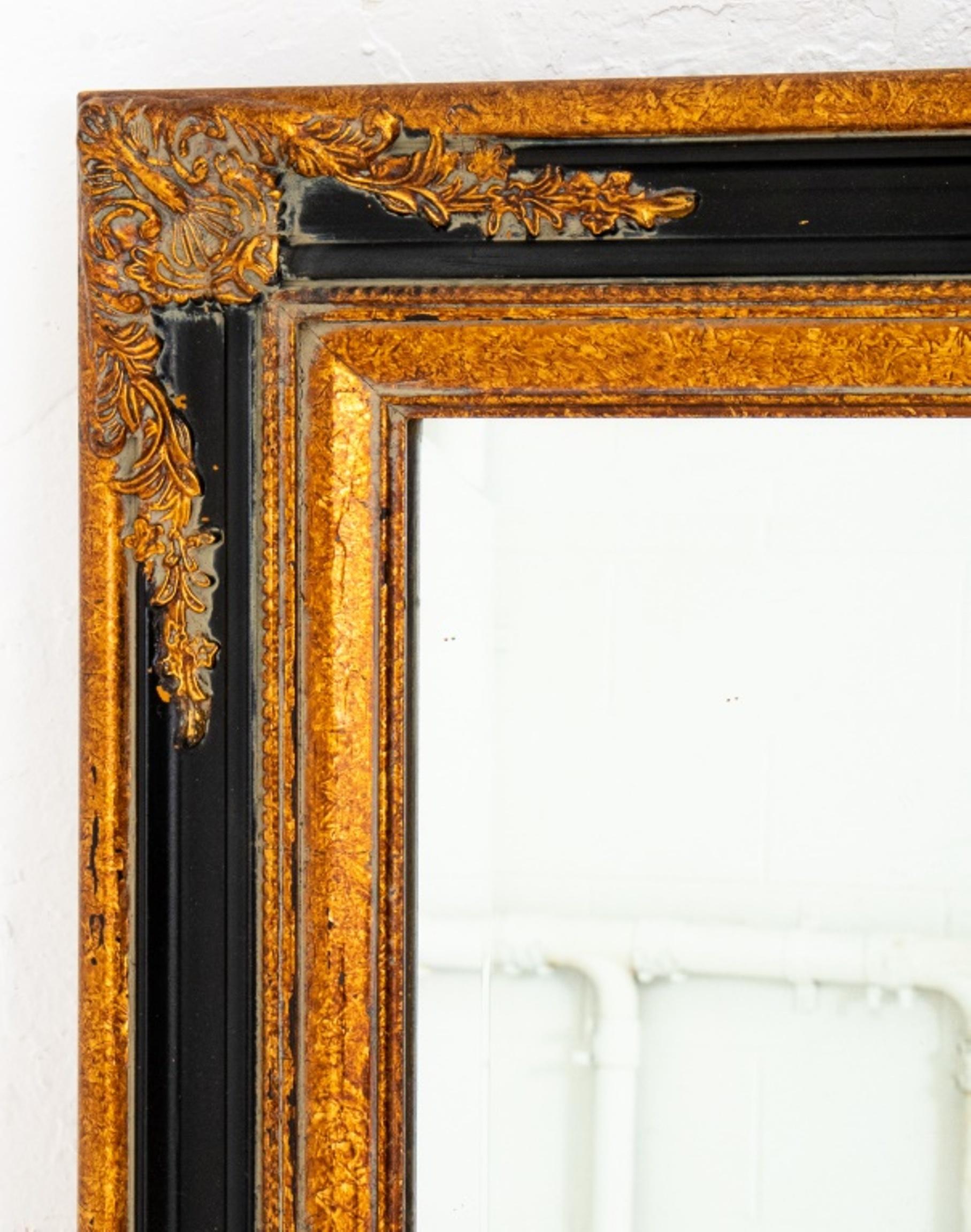 Napoleon III Style Parcel Ebonized and Gilt Mirror at 1stDibs