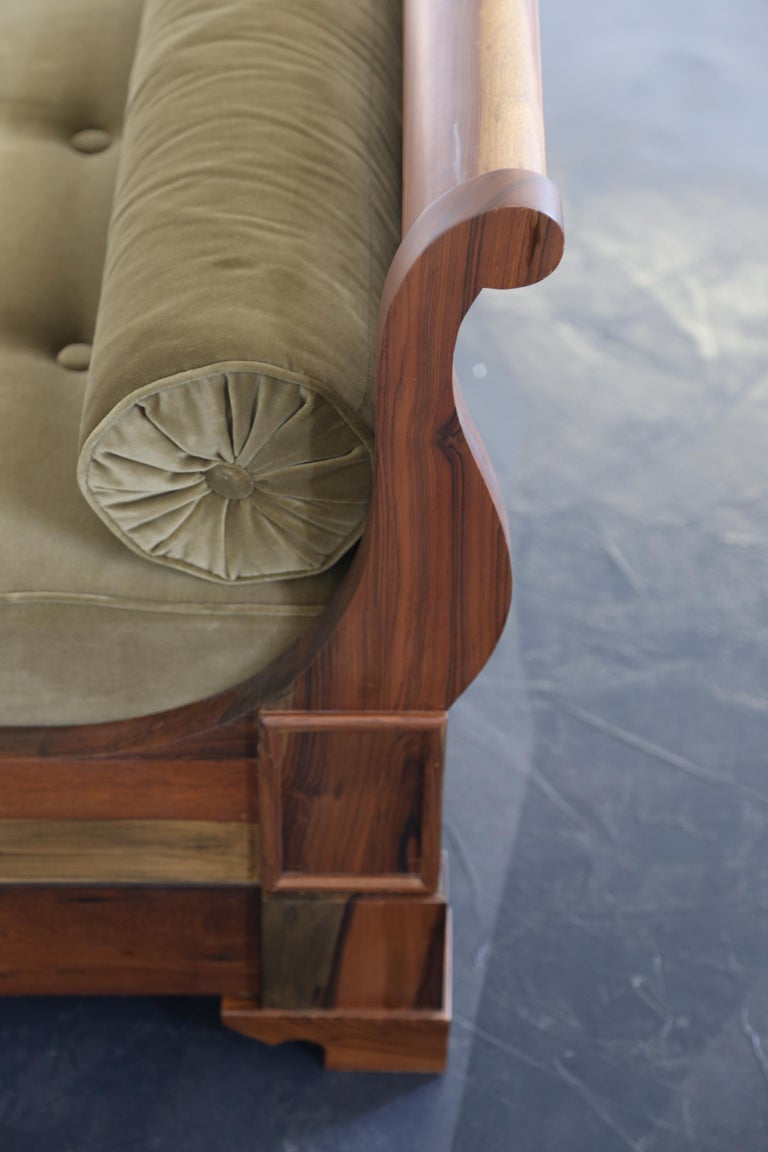 Napoleon Sleigh Daybed in Argentine Rosewood and Savel Elegance from ...