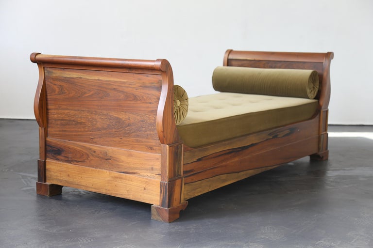 Napoleon Sleigh Daybed in Argentine Rosewood and Savel Elegance from ...