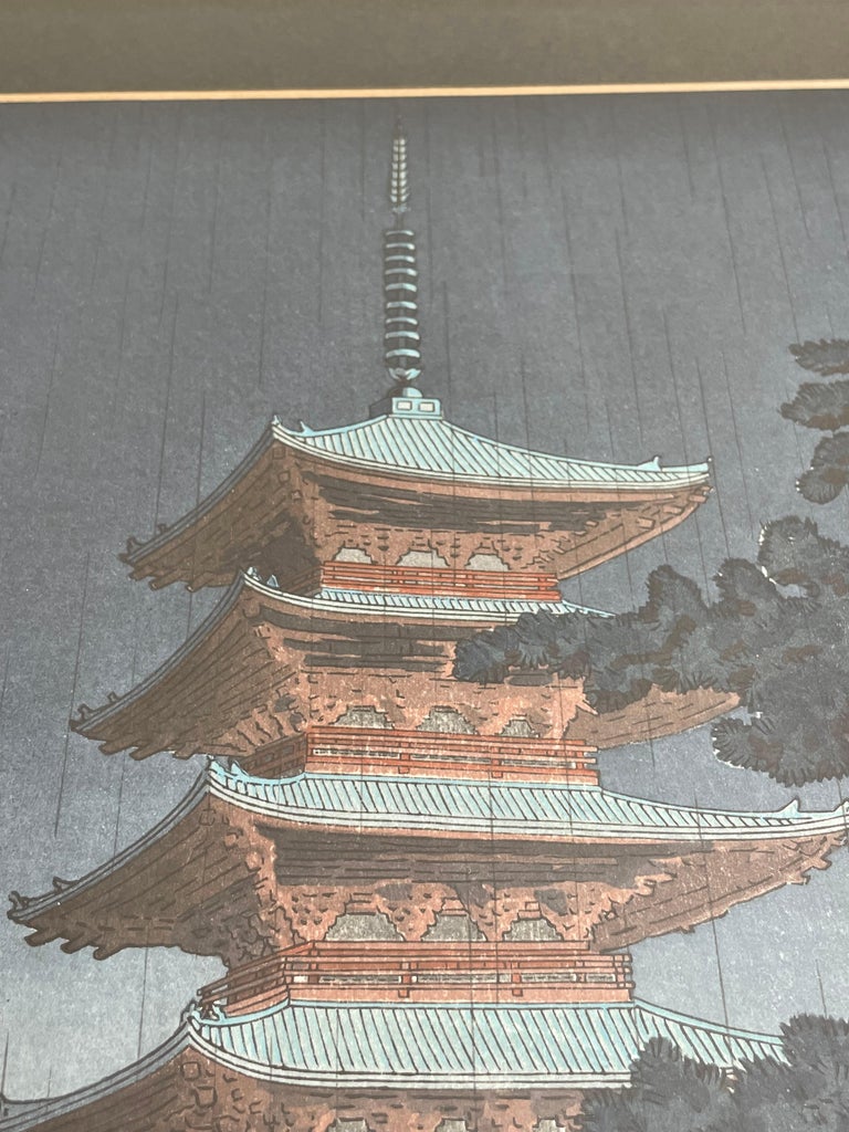 Nara Horyuji Temple by Koitsu, Tsuchiya For Sale at 1stDibs