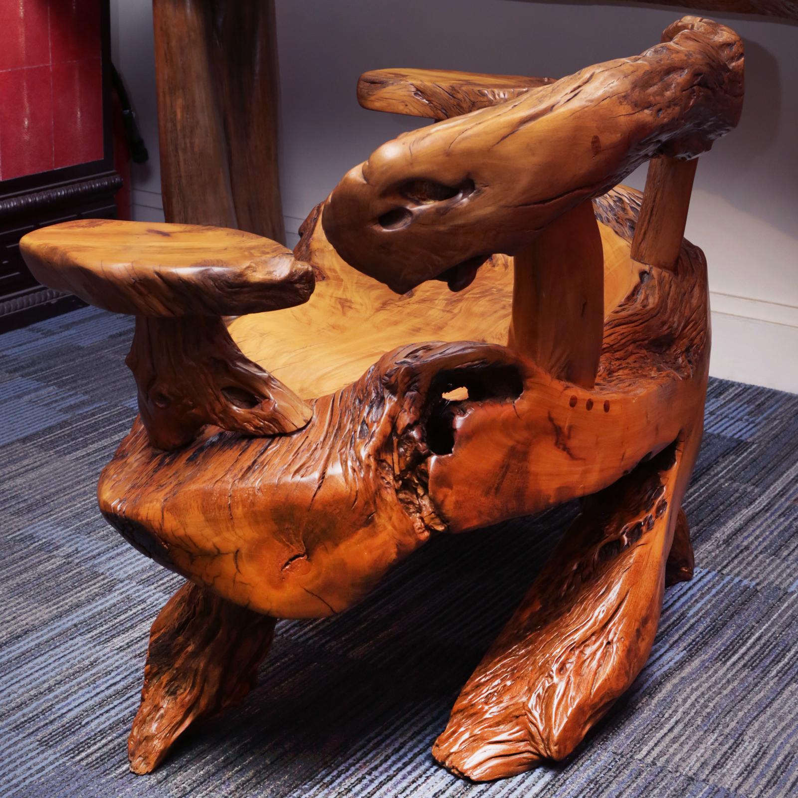 Nara Wood Handcrafted Bench at 1stDibs