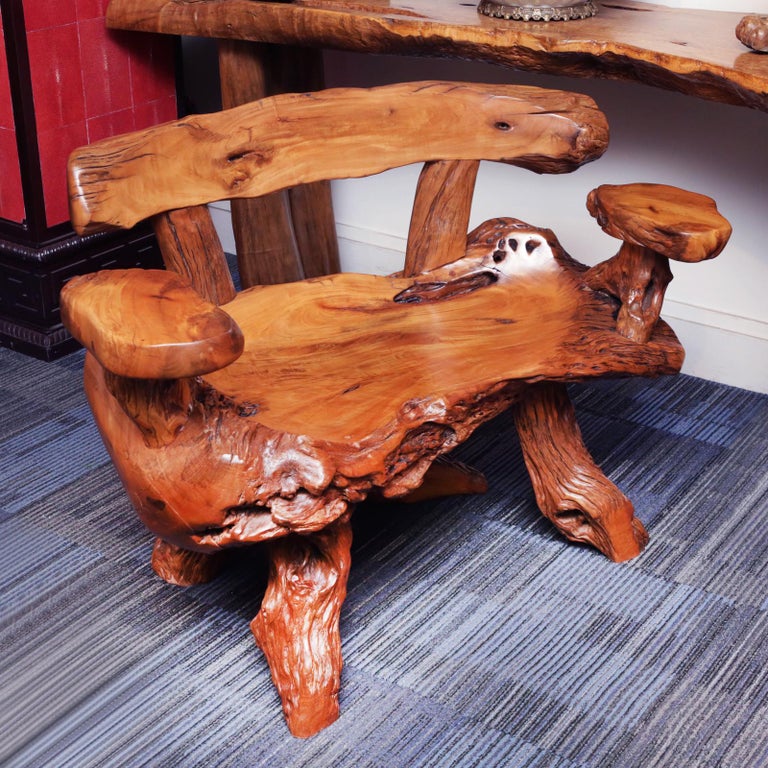 Nara Wood Handcrafted Bench at 1stDibs