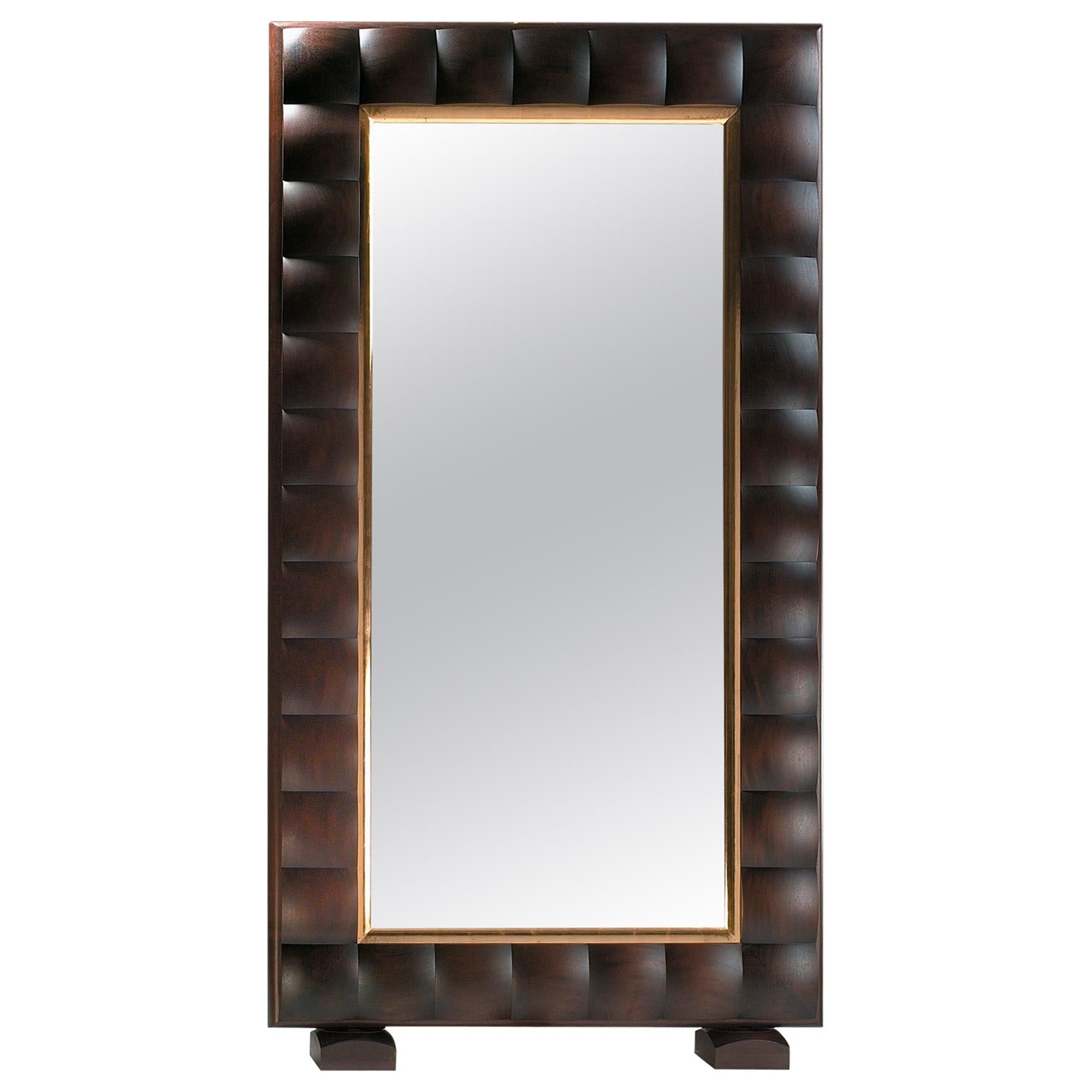 Wendell Castle Wooden Mirror at 1stDibs