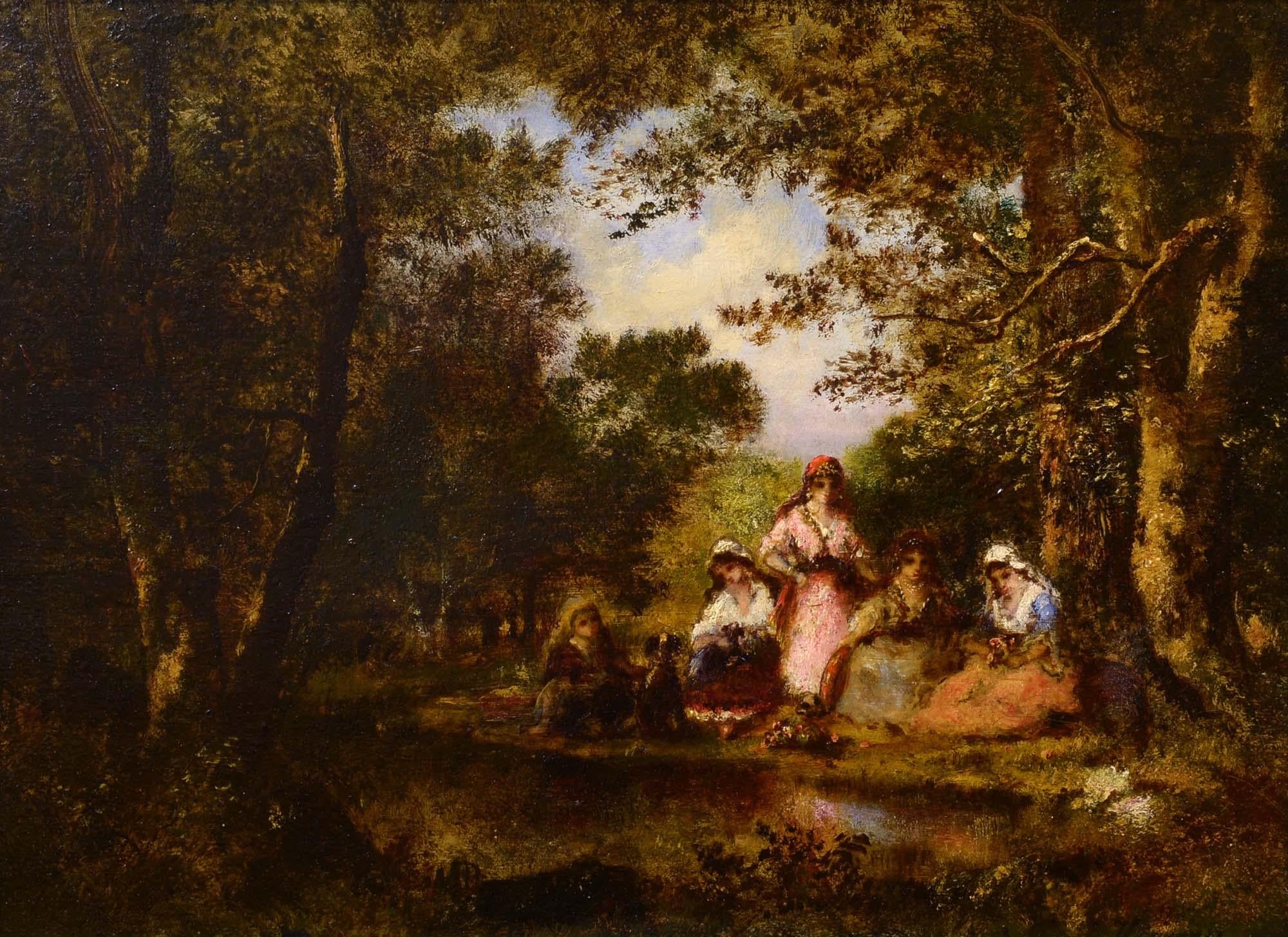 Alfred Emile Godchaux - Cliff in Normandy Oil on canvas Framed by ...