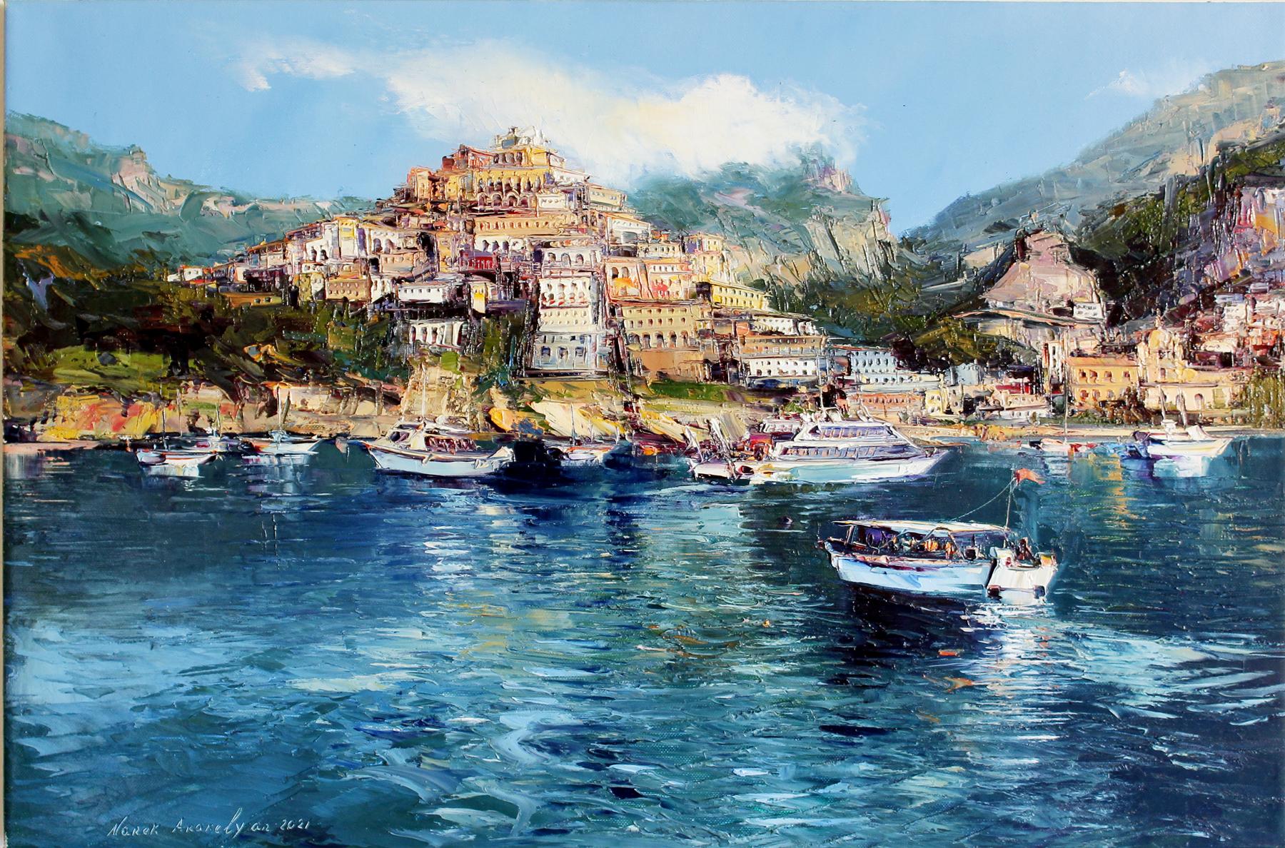 Ivan Sorokin - Ivan Sorokin. Mountain landscape village 1957 Russian art Oil Painting. For Sale ...