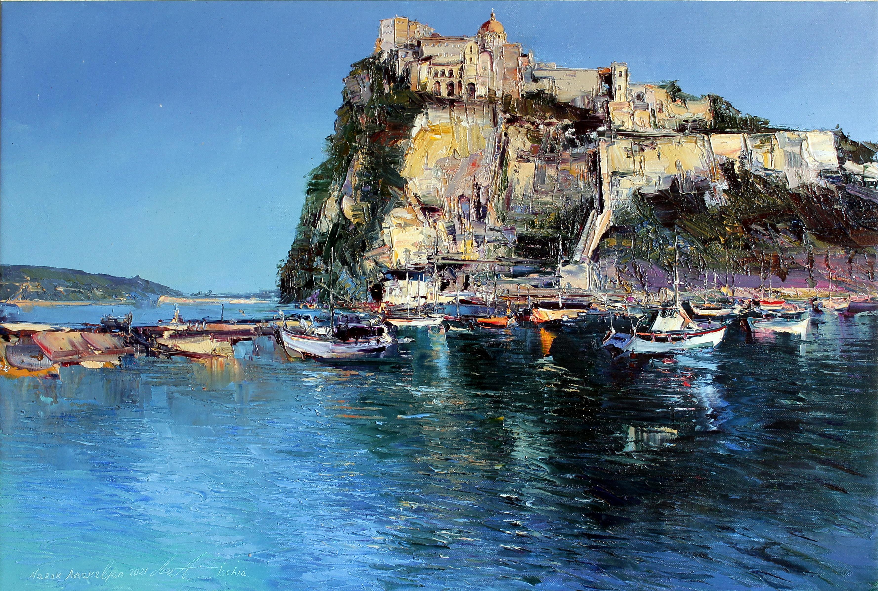 Edward Heaton - Landscape with Cottage, Oil Painting by Edward Heaton ...