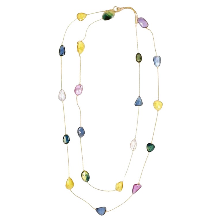Nari Fine Jewels Handcrafted Multi Colored Sapphire Slice Station ...