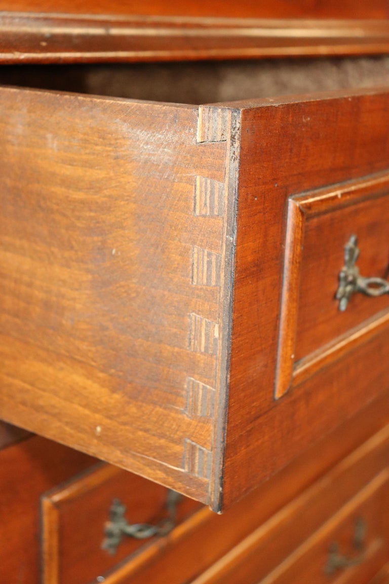 Narrow and Shallow Depth Italian Mesh Door Secretary Desk Paper Lined ...