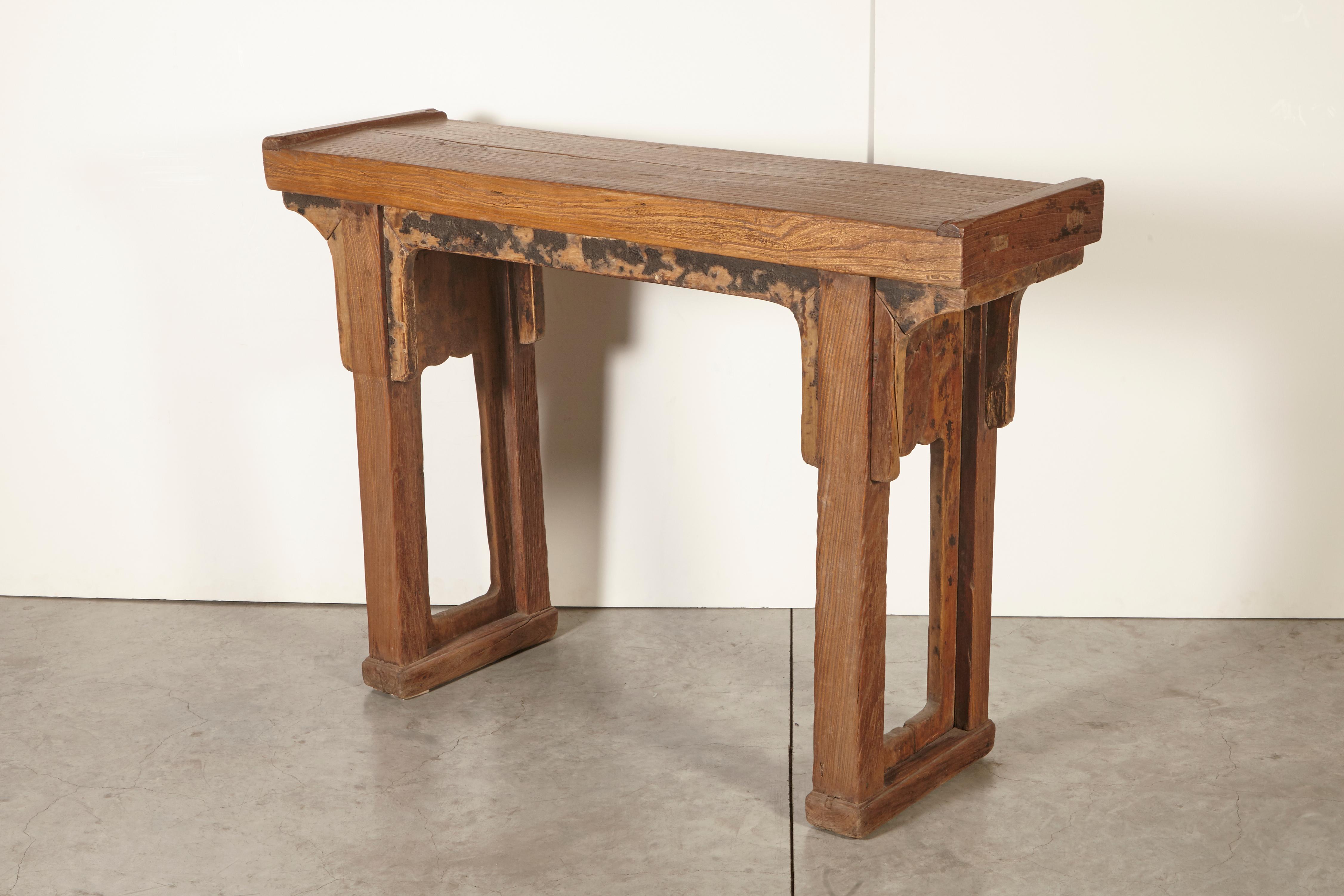 Narrow Antique Chinese Altar Table or Console For Sale at 1stDibs ...
