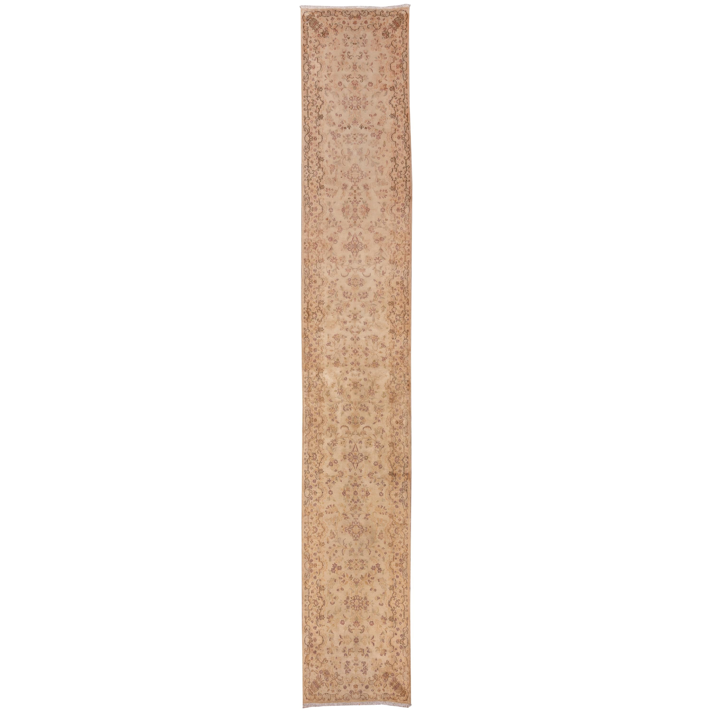 Semi Antique Kerman Runner For Sale at 1stDibs