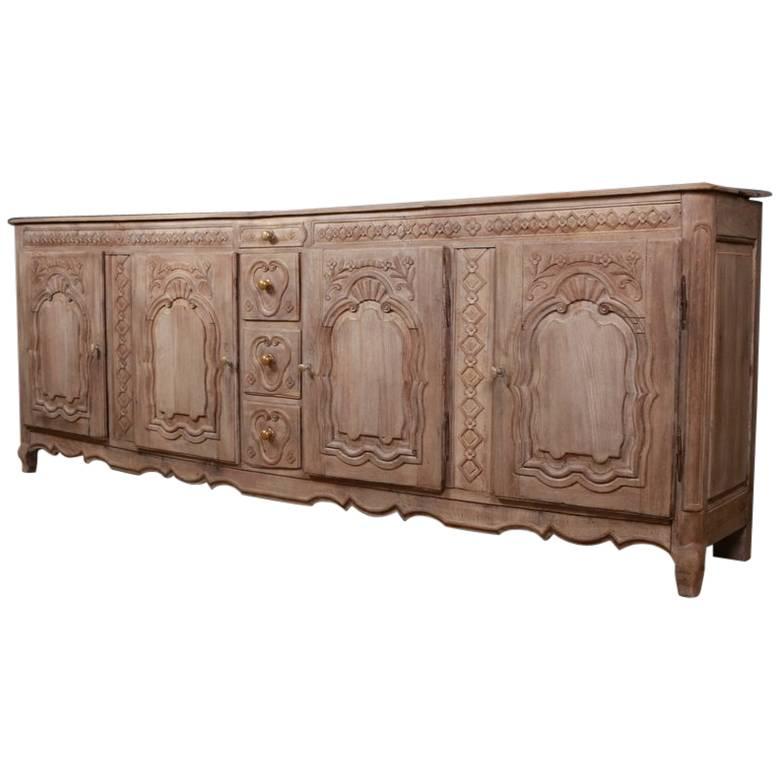 Narrow French Oak Enfilade or Sideboard at 1stDibs