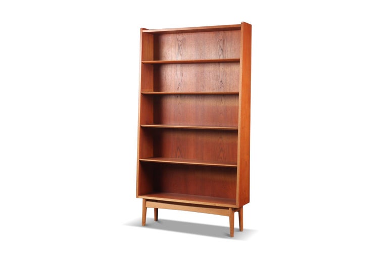 Narrow Teak Bookcase by Johannes Sorth #2 For Sale at 1stDibs