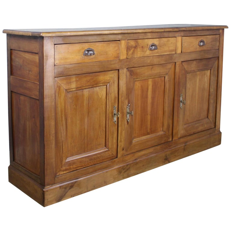 Narrow Walnut Enfilade at 1stDibs