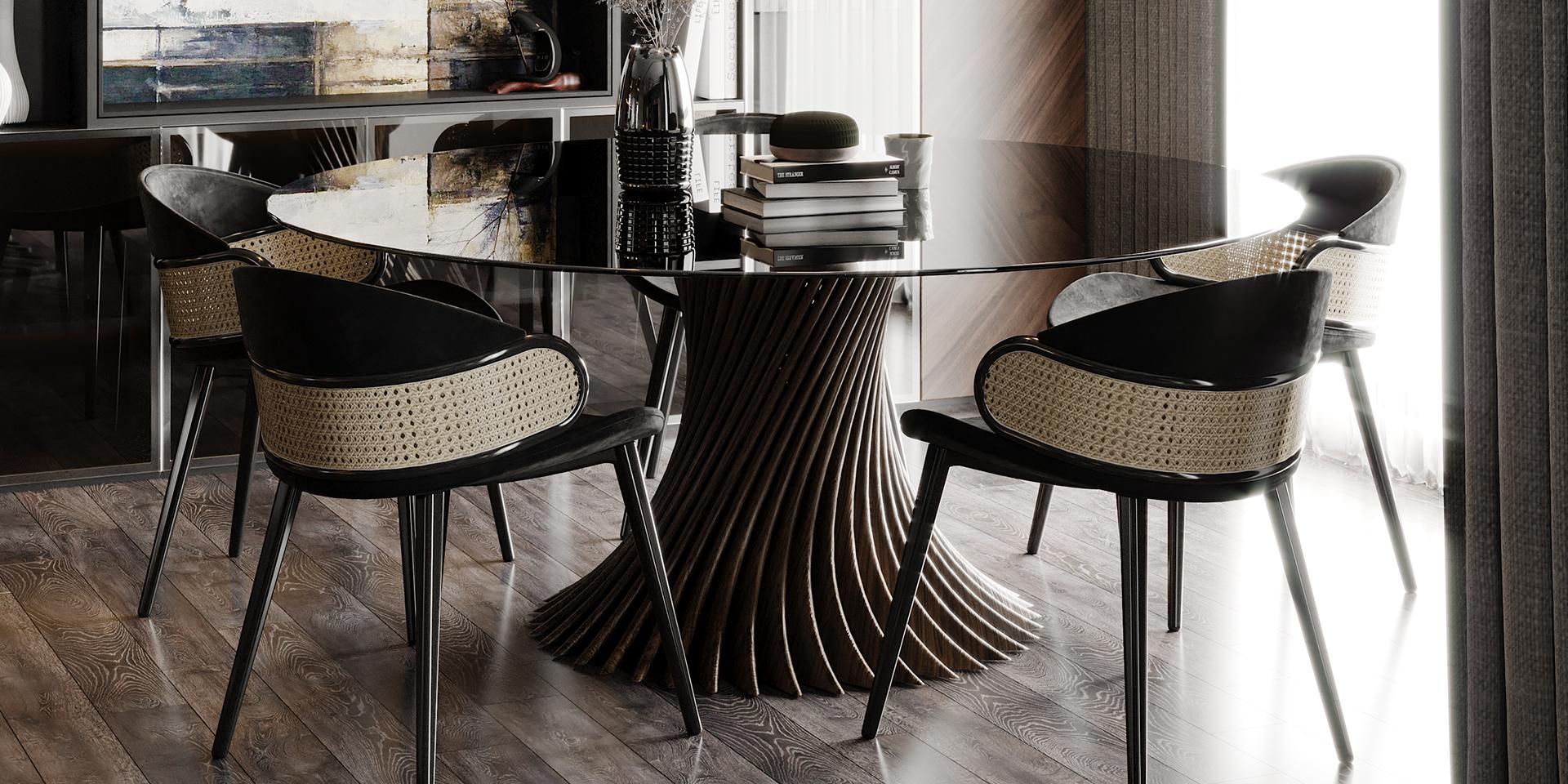 Naruto Dining Table by Alma de Luce For Sale at 1stDibs
