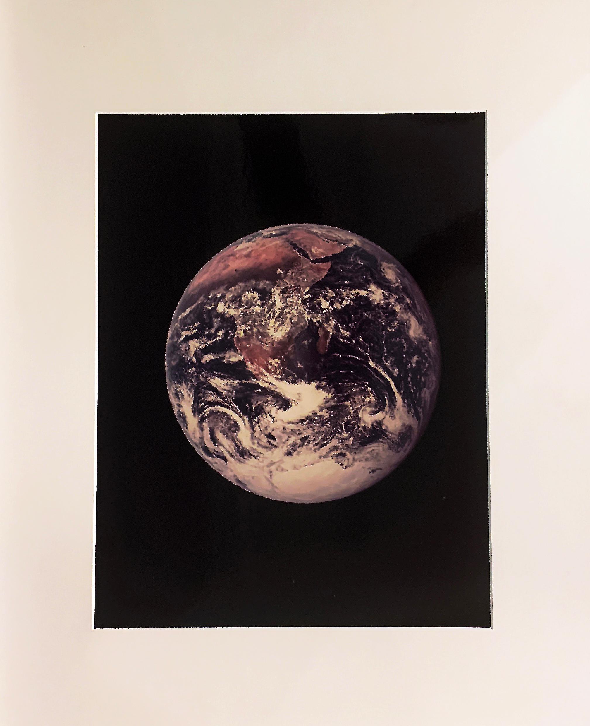 Blue Marble by NASA Apollo 17 Astronauts, Vintage Color Photo Mounted ...