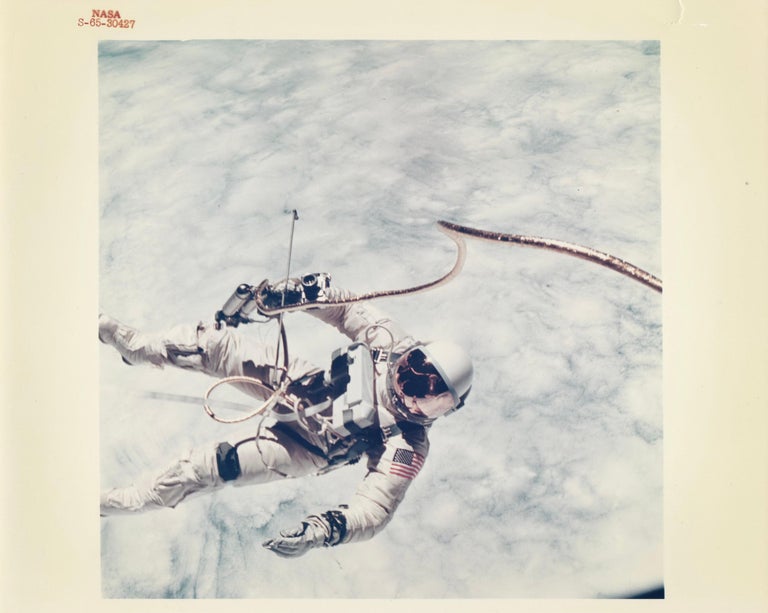 Nasa - First US Spacewalk: Ed White EVA over the cloud-covered Pacific ...