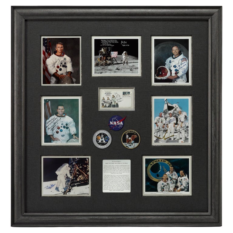 NASA Moonwalkers Signature Collage For Sale at 1stDibs