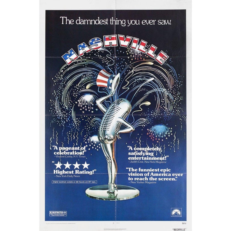 Nashville 1975 U.S. One Sheet Film Poster For Sale at 1stDibs